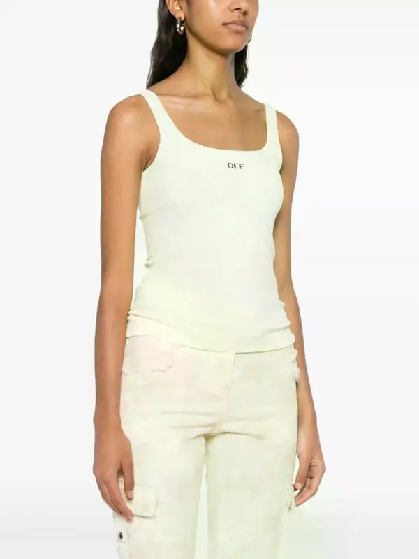 Off-White Logo Tank Top - Neutrals