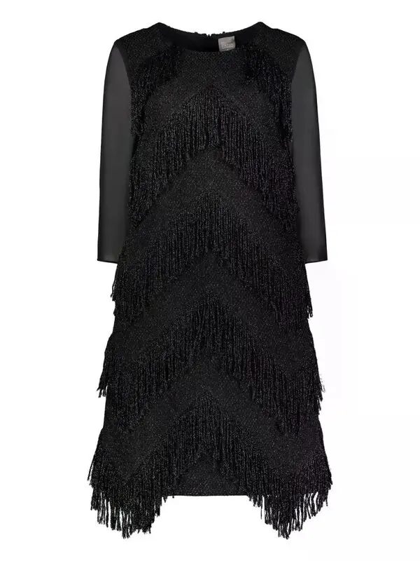 Lorena Antoniazzi Fringed Lurex Dress