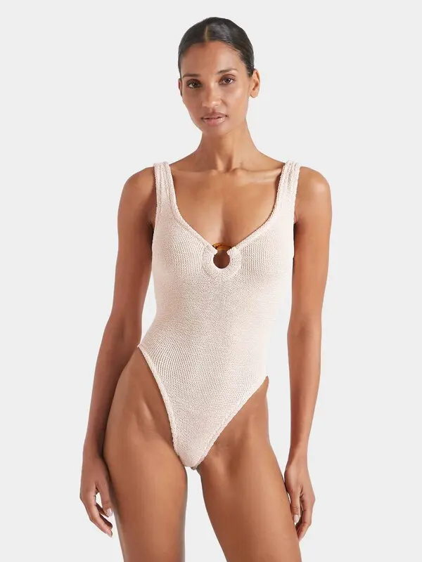 Hunza G Celine One Piece Swimsuit - Blush