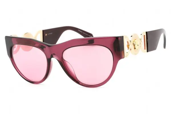 Versace Cat Eye Sunglasses - Bordeaux/mauve (ve4440u/5263a4)