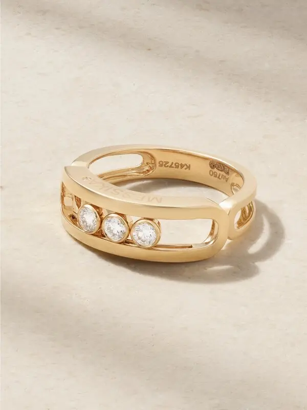 Messika Move Classique 18-karat Diamond Ring - Gold
