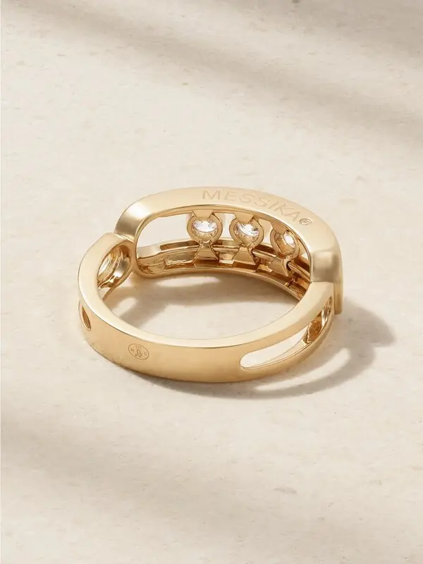 Messika Move Classique 18 Karat And Diamond Ring - Gold