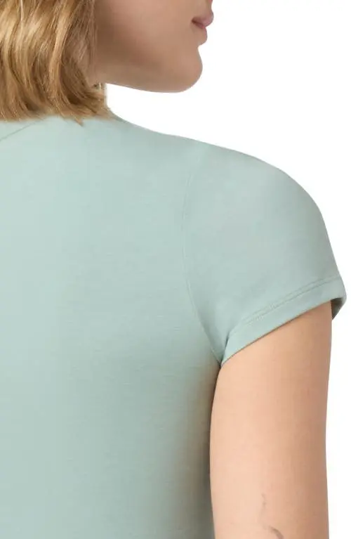 FLORENCE BY MILLS Softie Cotton-blend Tee - Iceberg Green