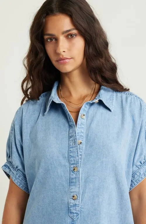 Treasure & Bond Chambray High-low Shift Dress