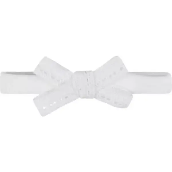 ELY'S & CO. Lace Trim Pointelle Headband - Cream