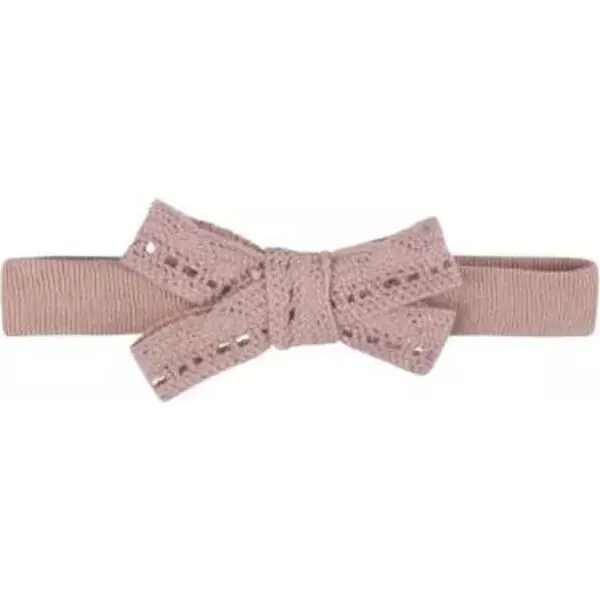ELY'S & CO. Lace Trim Pointelle Headband - Pink