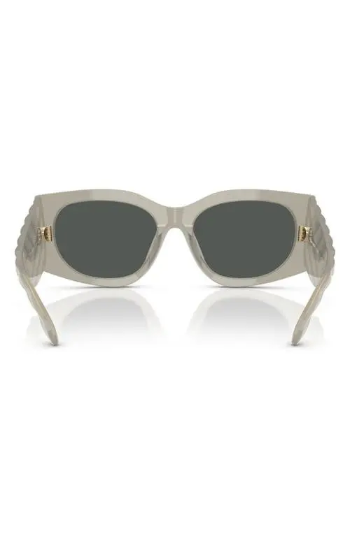 Tory Burch Kira Rectangular Sunglasses - Grey Green
