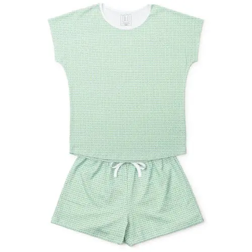 LILA AND HAYES Riley Pajama Short Set - Garden Trellis