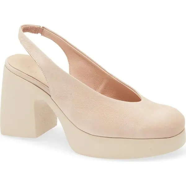 WONDERS Naima Platform Slingback Pump