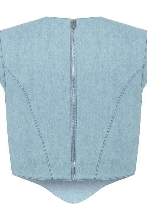 JENDUE Marvel V-neck Top