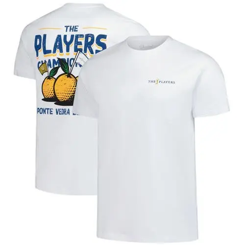 BARSTOOL GOLF The Players Florida Orange Garment Dyed T-shirt - White