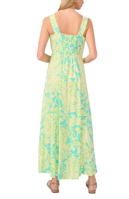 Vince Camuto Paisley Maxi Sundress - Lime Press