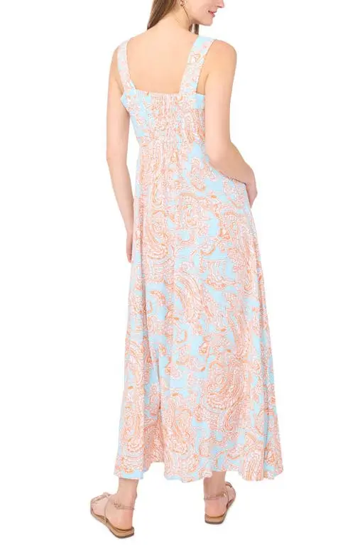 Vince Camuto Paisley Maxi Sundress - Tangerine