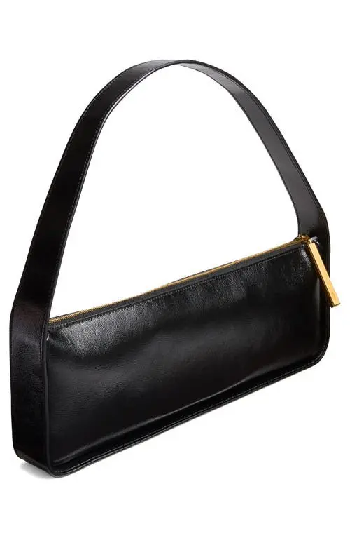 Khaite Lori Baguette Leather Shoulder Bag - Black