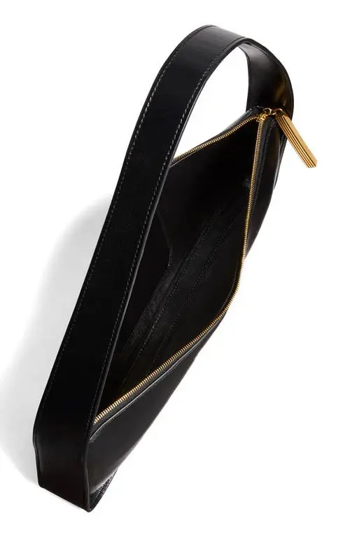 Khaite Lori Baguette Leather Shoulder Bag - Black
