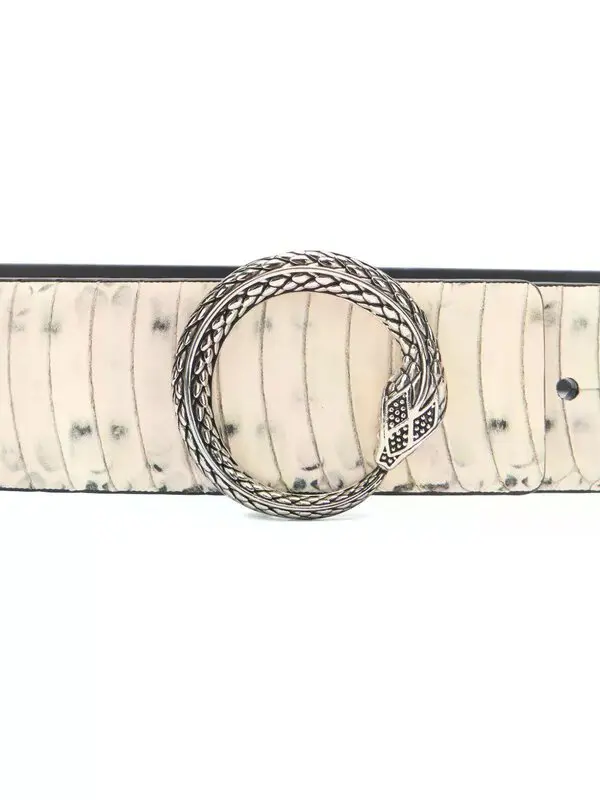 Roberto Cavalli Snake Buckle Belt