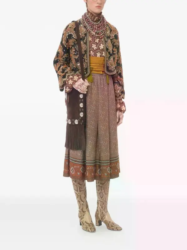 Valentino Garavani Midi Jacquard Skirt