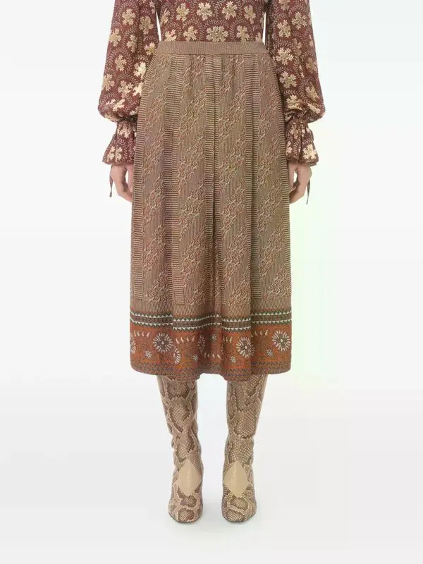 Valentino Garavani Midi Jacquard Skirt