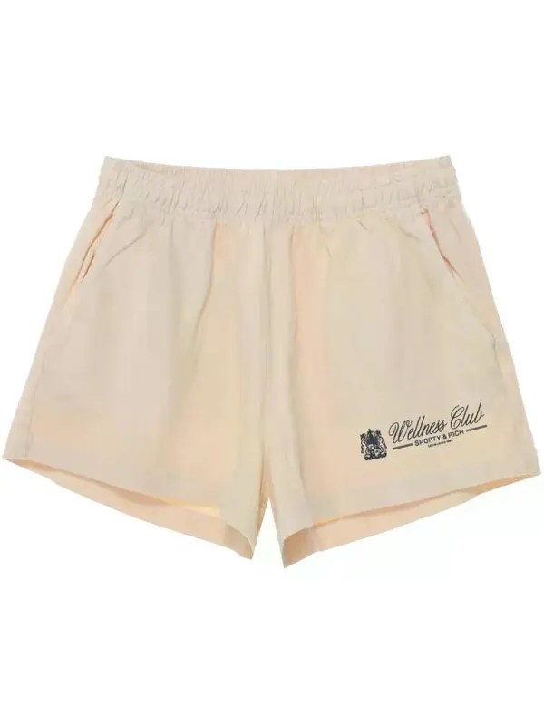 SPORTY & RICH Printed Cotton Shorts