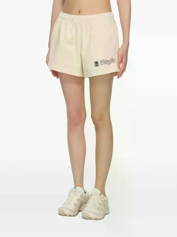 SPORTY & RICH Printed Cotton Shorts