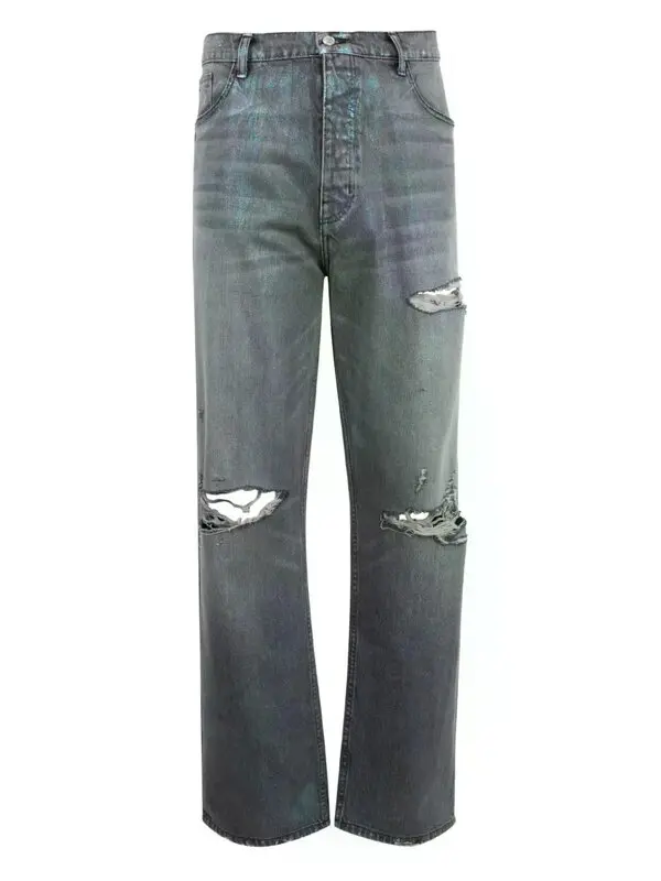 NAHMIAS Oil Spill Jeans - Grey