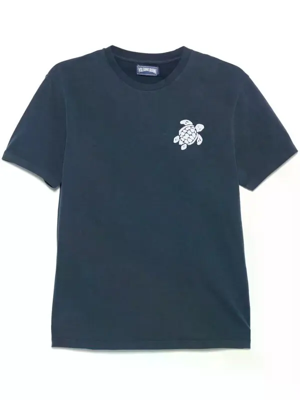 Vilebrequin Logo-embroidered T-shirt - Blue
