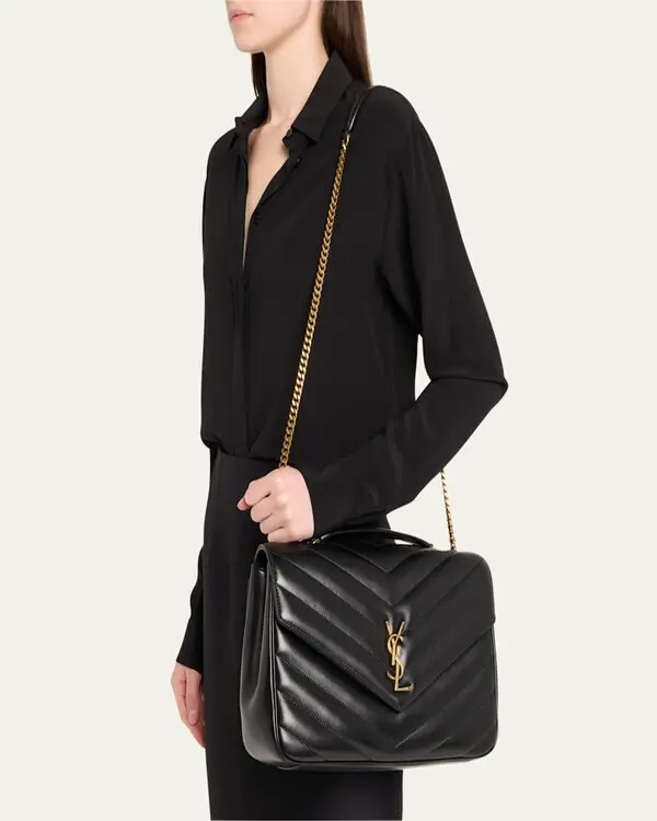 Saint Laurent Loulou Large Chain Shoulder Bag