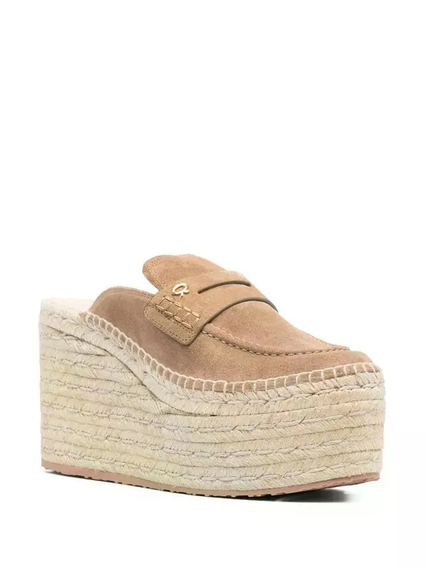 GIANVITO ROSSI Maxilla Espadrille Mules - Neutrals
