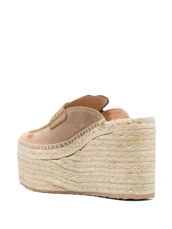 GIANVITO ROSSI Maxilla Espadrille Mules - Neutrals