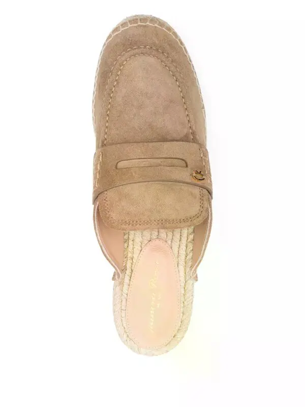 GIANVITO ROSSI Maxilla Espadrille Mules - Neutrals