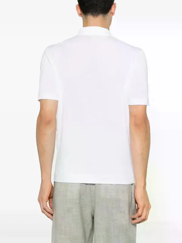DRUMOHR Frosted Polo Shirt - White