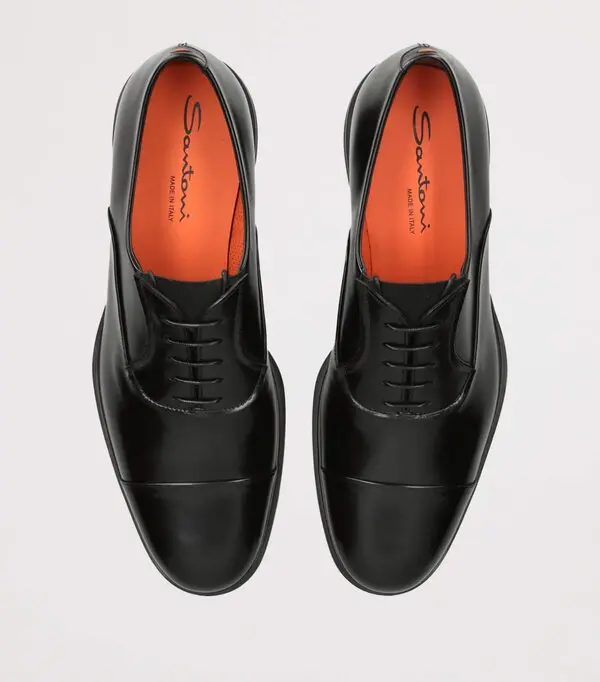 Santoni Leather Oxford Shoes
