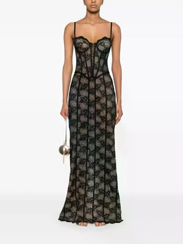 Giuseppe Di Morabito Floral-lace Gown
