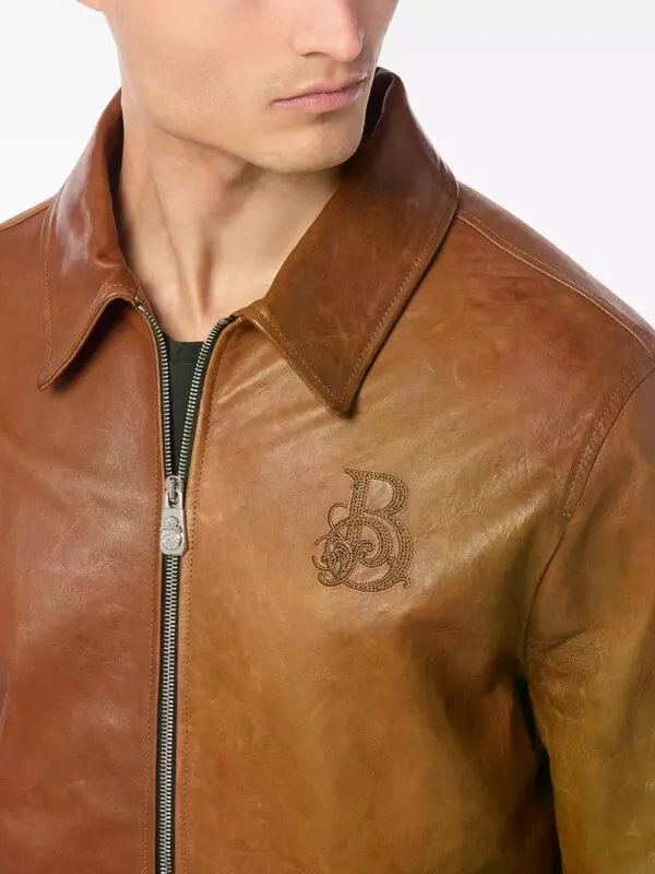 BILLIONAIRE Logo-embroidered Jacket