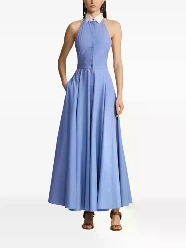 Ralph Lauren Cotton Maxi Dress - Blue