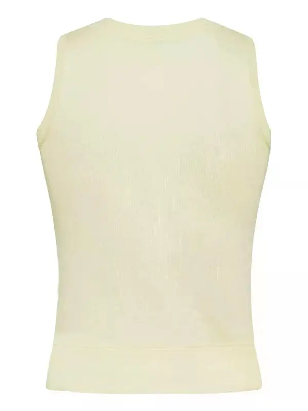 Adam Lippes Fine-knit Shell Top - Yellow