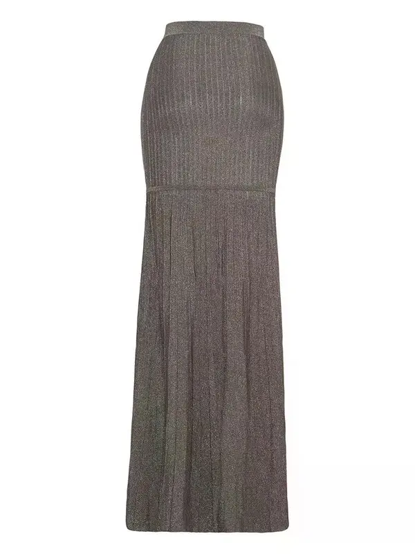 Adam Lippes Knitted Maxi Skirt - Grey