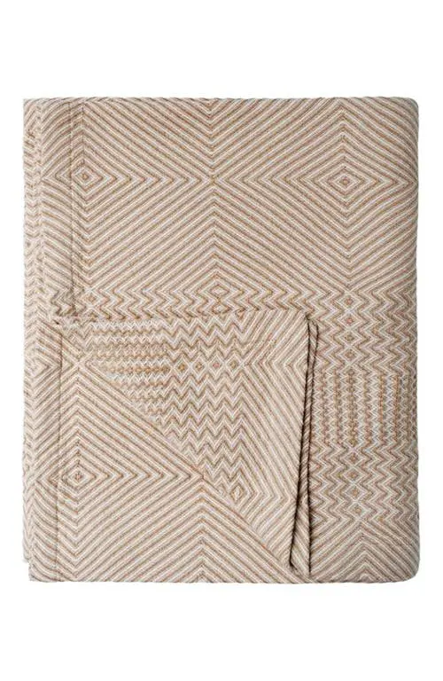 MUNGO Throw Cotton Whalebone Blanket - Taupe