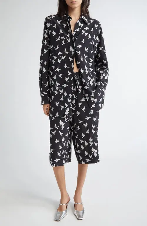 Stella McCartney Mini Birds Silk Shorts
