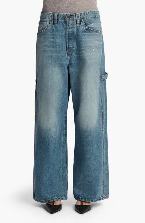 Khaite Sowen Wide Leg Carpenter Jeans - Heath