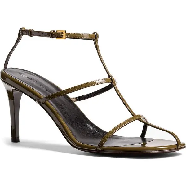 Khaite Cage Sandal - Dark Olive