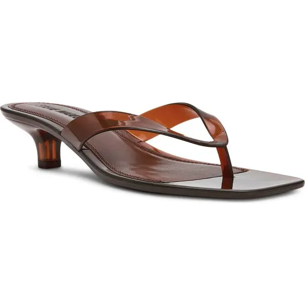 Steve Madden Tracie Kitten Heel Flip Flop - Brown