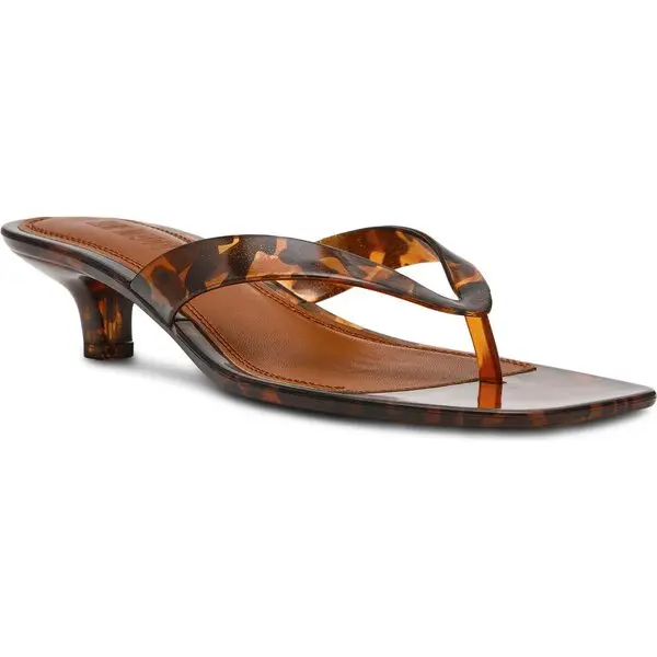 Steve Madden Tracie Kitten Heel Flip Flop - Tortoise
