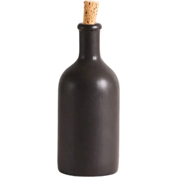 GHARYAN STONEWARE Stoneware Olive Oil Dispenser | Jazz 21 Oz - Black
