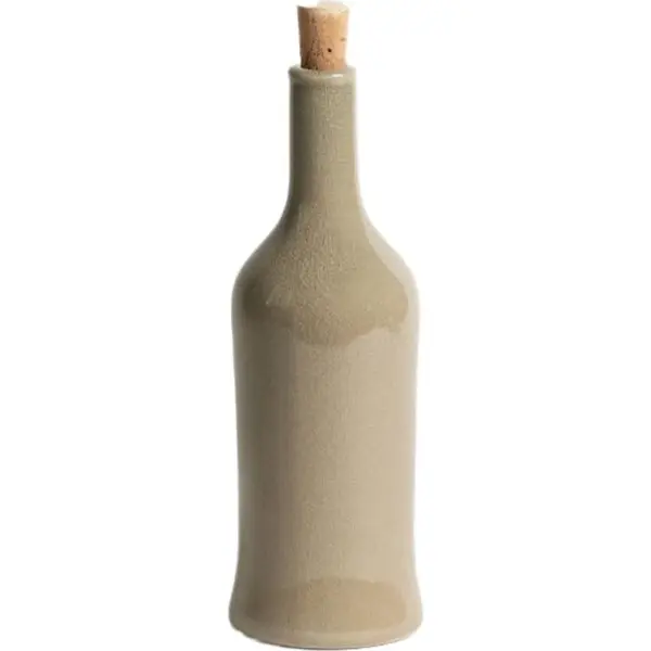 GHARYAN STONEWARE Stoneware Olive Oil Dispenser | Brutto 21 Oz - Linen