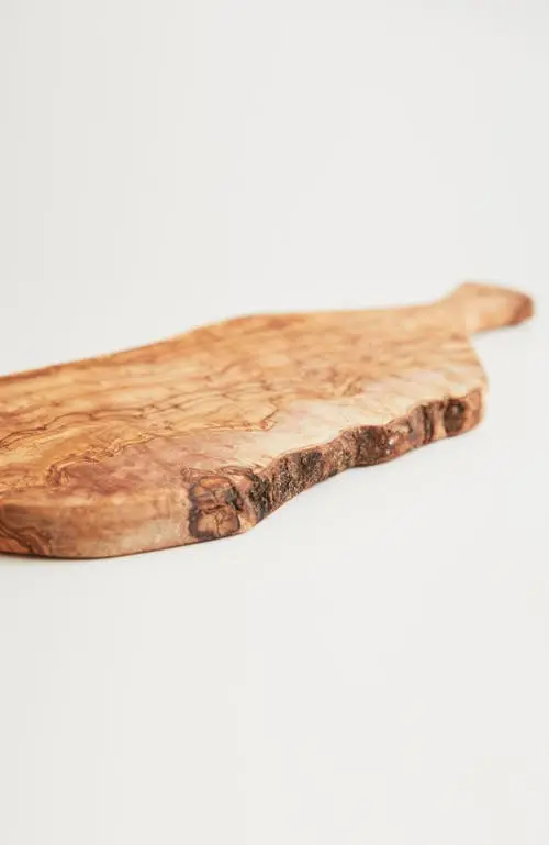 VERVE CULTURE Olivewood Charcuterie Board With Paddle Handle