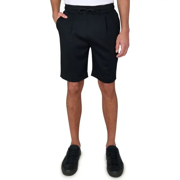 BROOKLYN BRIGADE Slim Fit Solid Drawstring Shorts - Black