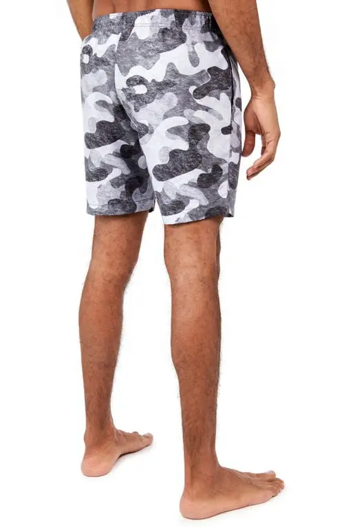 BROOKLYN BRIGADE Slim Fit Camouflage Swim Trunks - Grey
