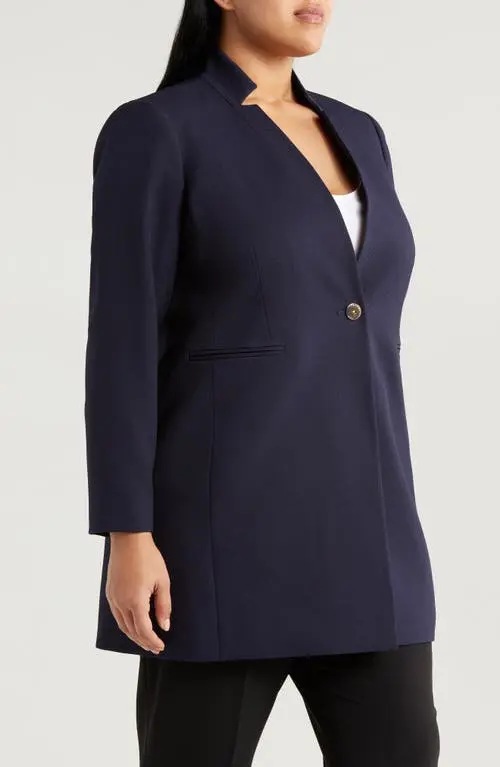 TAHARI ASL One-button Twill Jacket