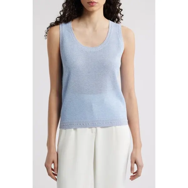 Kobi Halperin Metallic Knit Sweater Tank
